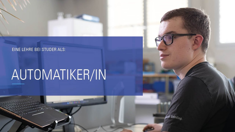 Automatiker/in EFZ | Berufsbildung STUDER